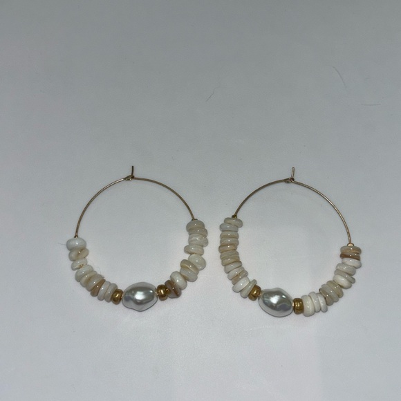 Target | Jewelry | Target Pearl Hoop Earrings | Poshmark